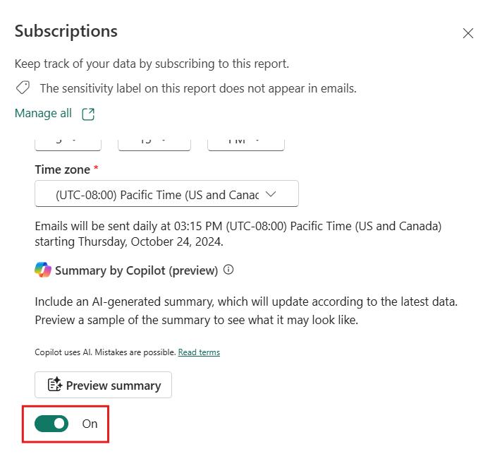 Power BI Blog: Copilot Summaries in Subscriptions Power BI Blog: Copilot Summaries in Subscriptions
